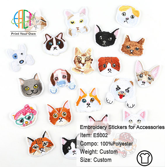 Customized Embroidery Stickers for Clothes Accessories