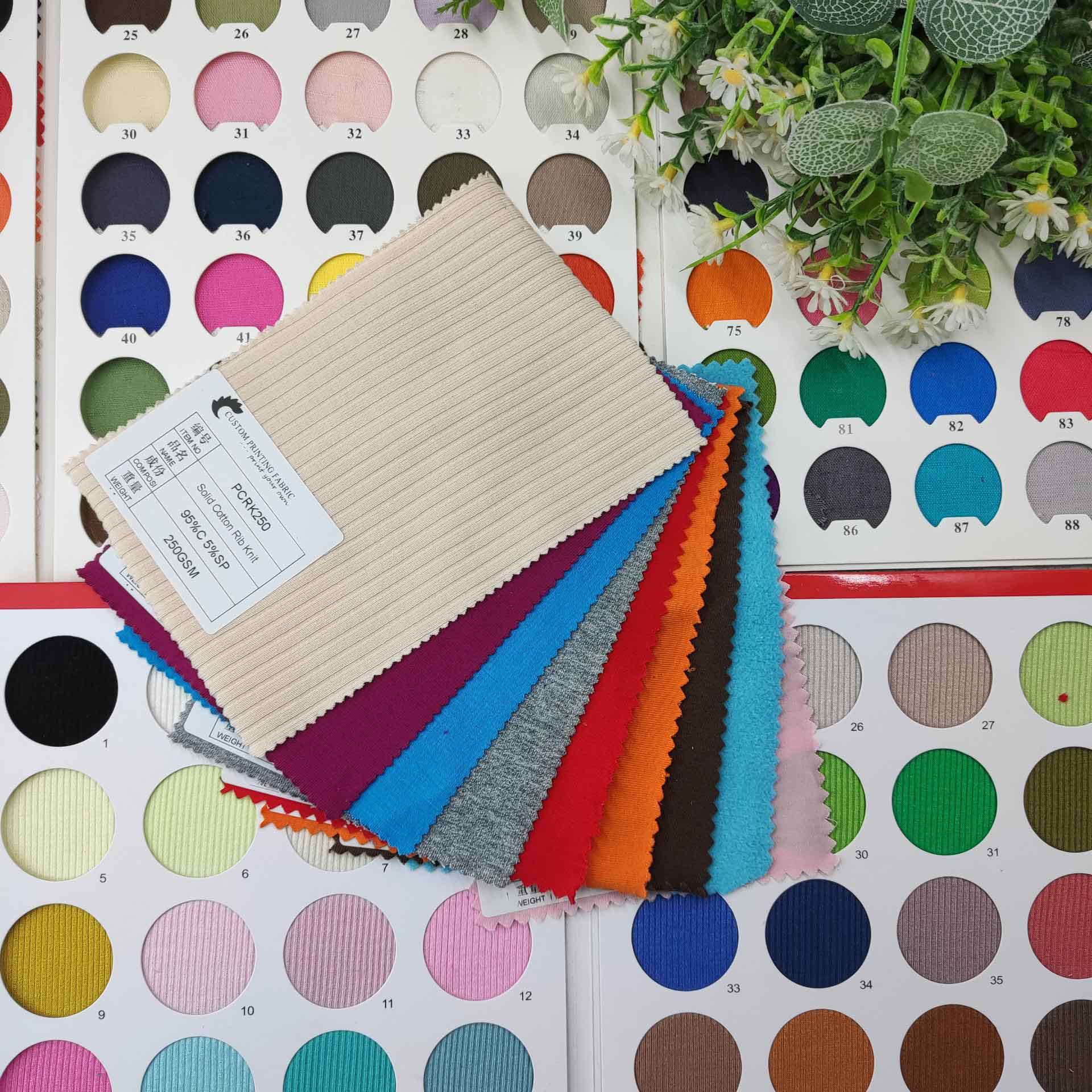 Solid color fabric/ Plain fabric color chart/ Color book