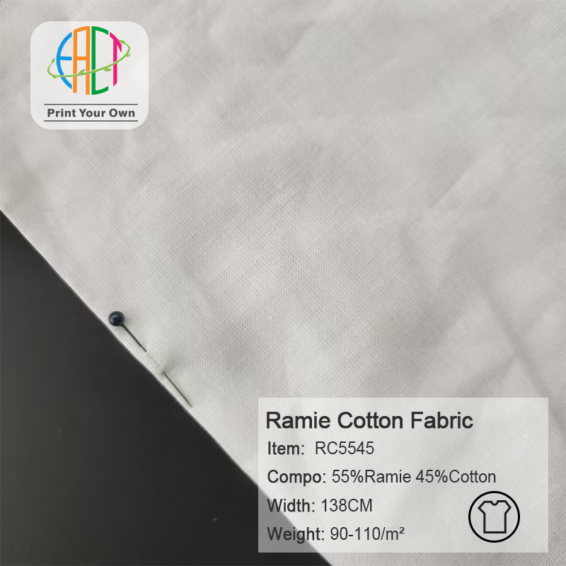 Custom Ramie Cotton Fabric | Printed Fabric Wholesale
