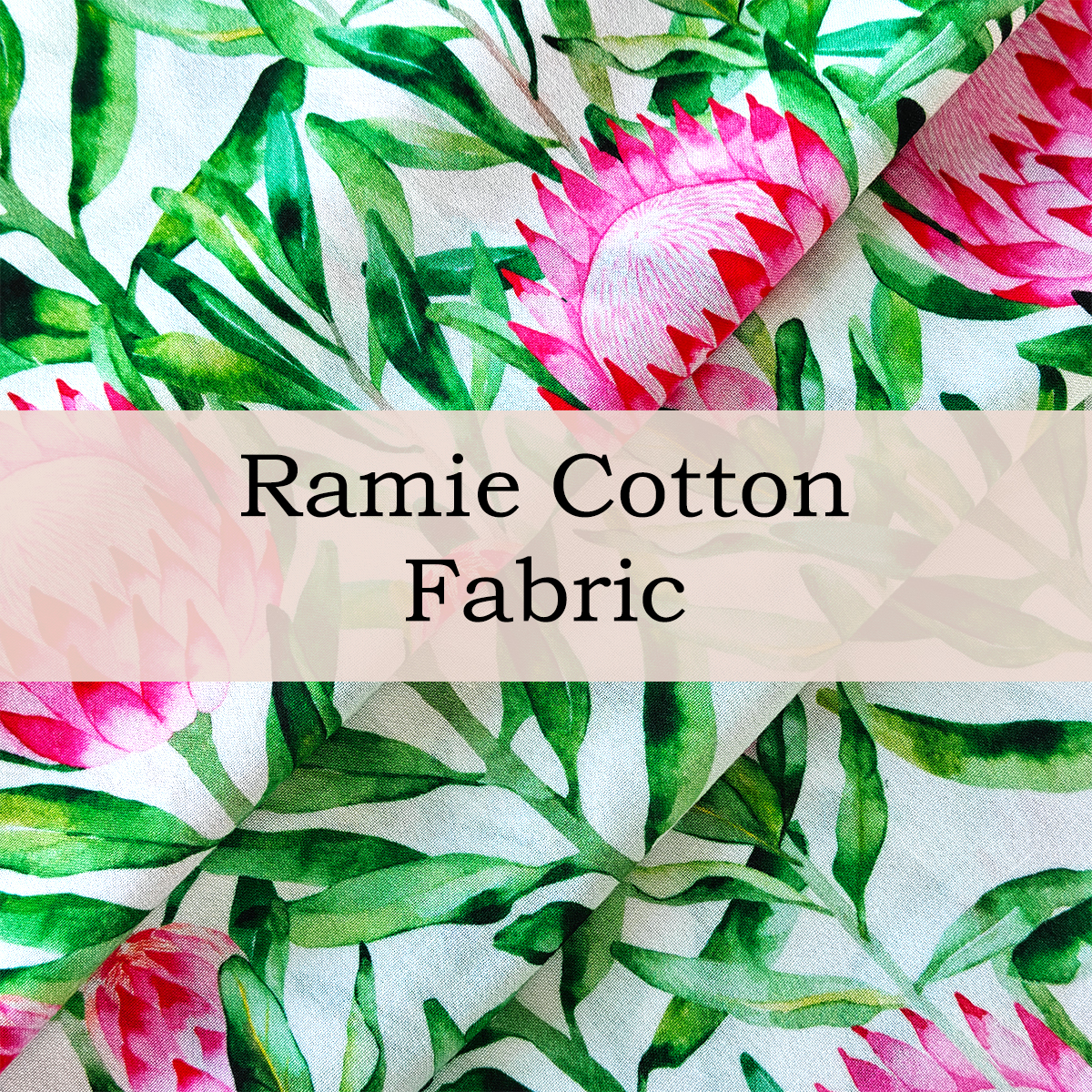 Custom Printed Ramie Cotton Fabric | China Factory Wholesale